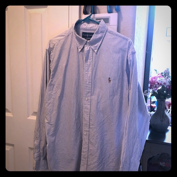 Ralph Lauren | Shirts | Ralph Lauren Pin Striped Button Up | Poshmark